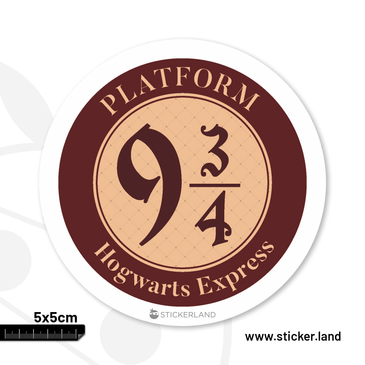 Stickerland India Platform Nine Three By Four Sticker 5x5 CM (Pack of ...